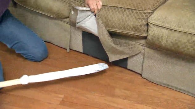 Tip for Dusting Under Furniture - Today's Homeowner