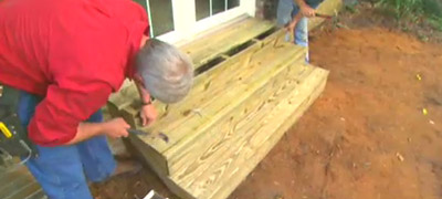 How to Build Exterior Wood Steps - Today's Homeowner