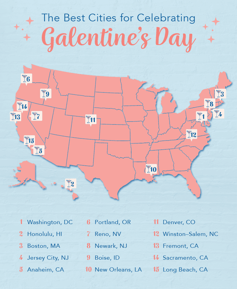 Best U.S. Cities to Celebrate Galentine's Day (2024) | Today's Homeowner